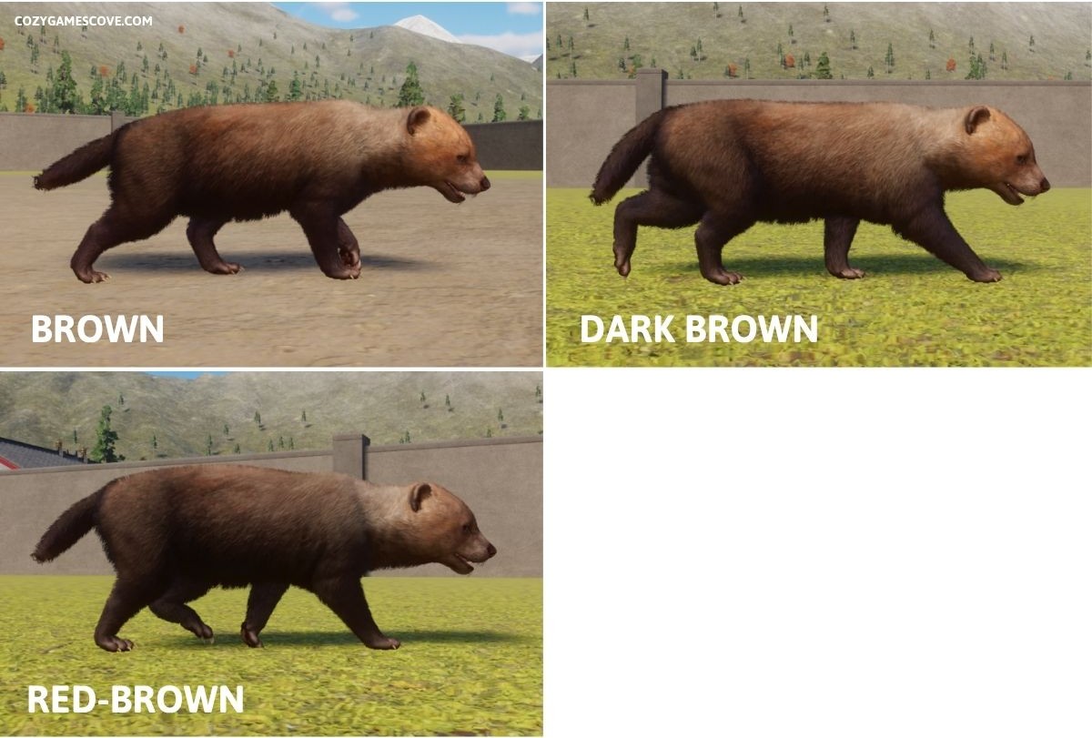 All Planet Zoo Americas Animal Pack Colour Morphs: Common & Rare - Cozy ...